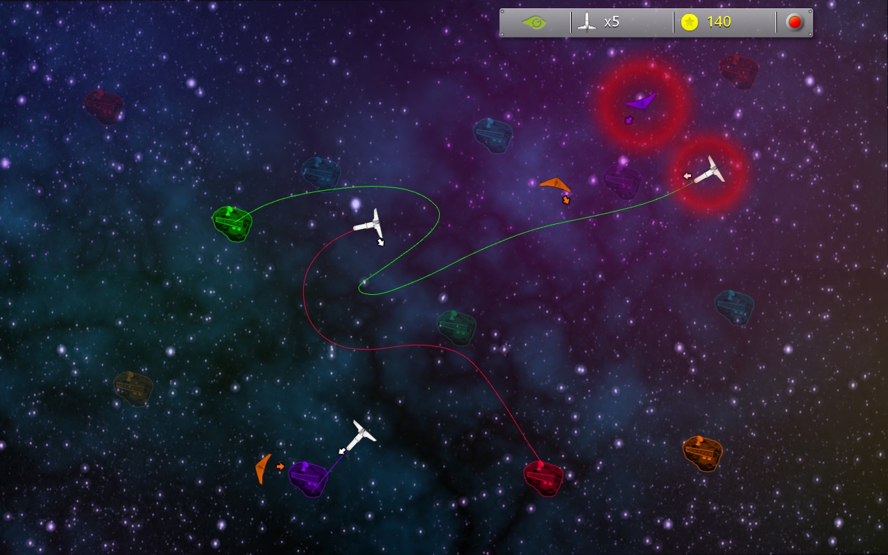 PathControl app | Route game in different scenarios